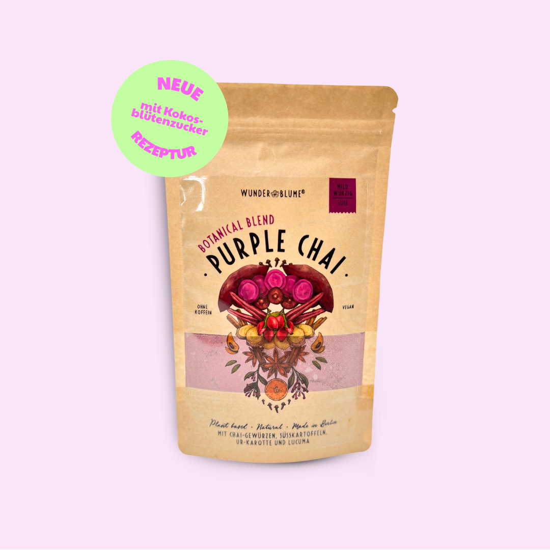 Purple Chai mit Kokosblütenzucker - B2B 1kg – wunderblume-berlin.de